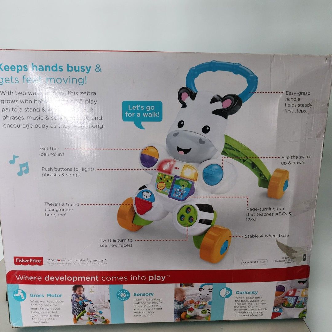 Fisher Price Zebra Walker, Babies & Kids, Infant Playtime on Carousell