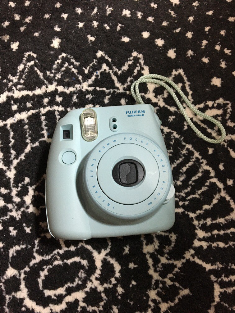 (For display only) - light blue fujifilm instax 8, Photography, Cameras ...