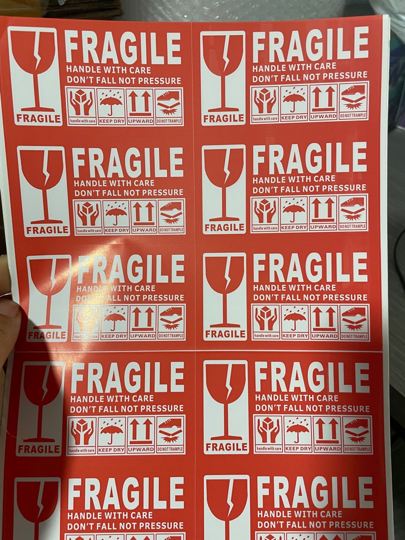 Fragile Sticker, Hobbies & Toys, Stationery & Craft, Other Stationery ...