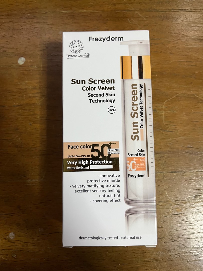 Frezyderm Sun Screen Color Velvet Face SPF 50+, Beauty & Personal Care ...