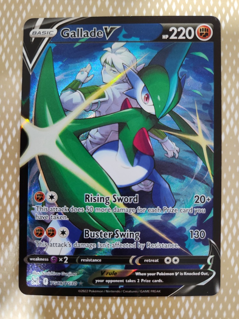 Gallade V - TG19/TG30 - Ultra Rare, Hobbies & Toys, Toys & Games on ...