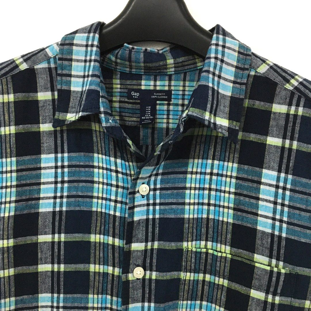 Gap Mens Coupe Classique Linen Blend Polo, Men's Fashion, Tops & Sets ...