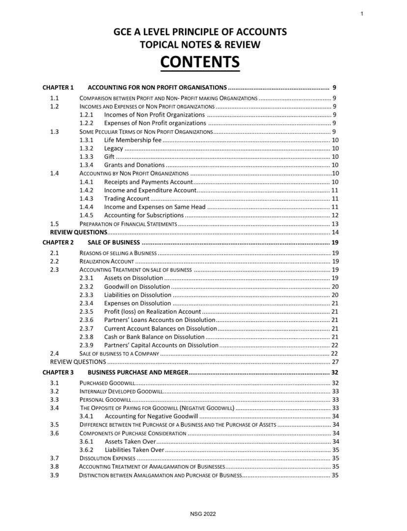 GCE A LEVEL H2 PRINCIPLES OF ACCOUNTING POA PAA 9593 FULL STUDY & EXAM ...