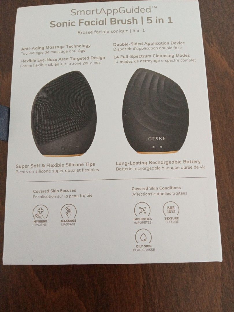 GESKE GERMAN Sonic Facial Brush 5 in 1, Beauty & Personal Care, Face ...