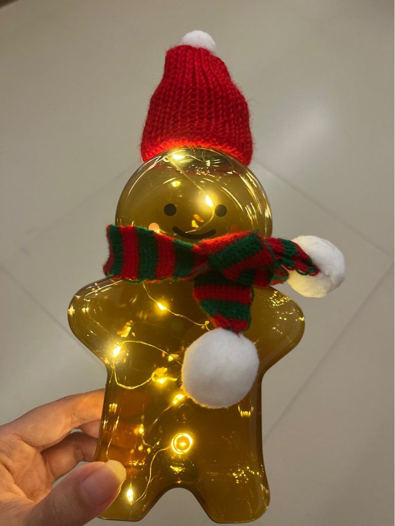 Gingerbread Man Water Bottle Brown Christmas, Furniture & Home Living ...