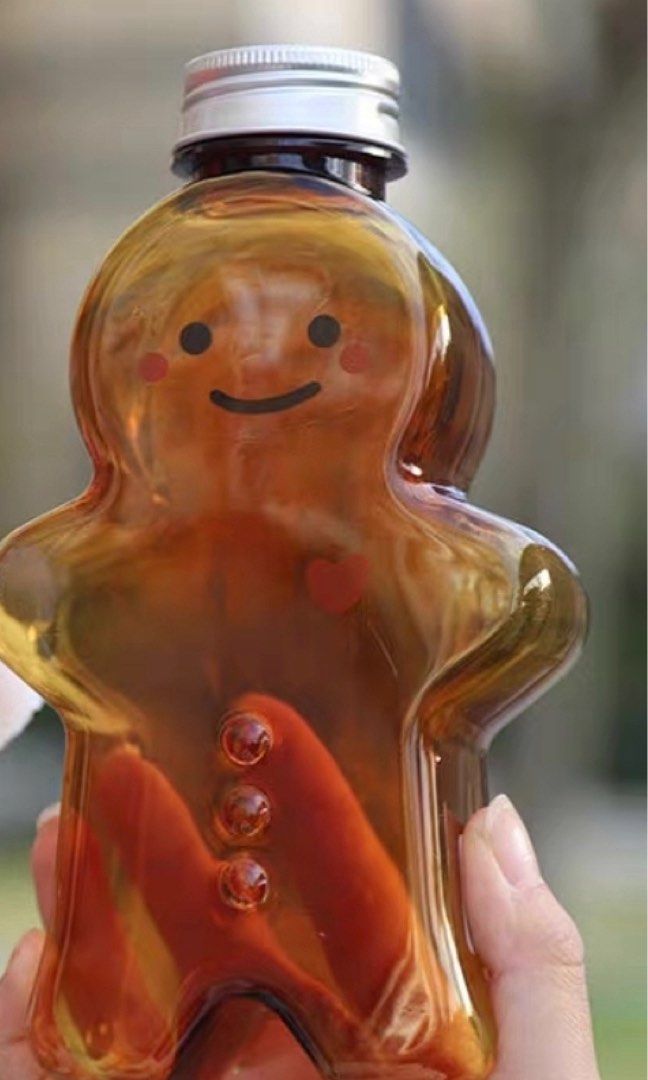 Gingerbread Man Water Bottle Brown Christmas, Furniture & Home Living ...