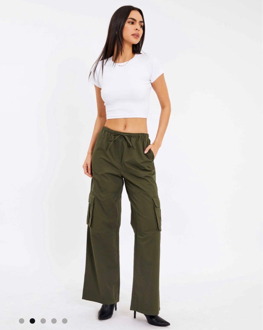 Glassons Navy Green Cargo Pants, Women's Fashion, Bottoms, Jeans ...
