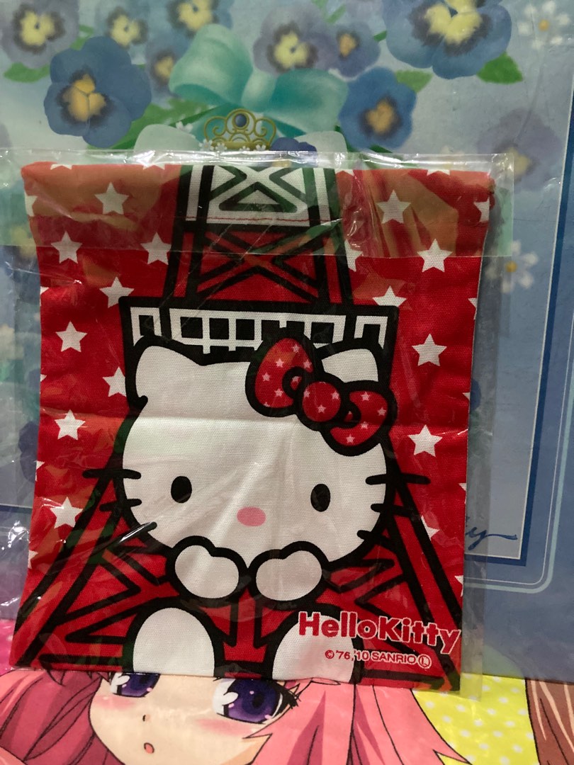 Hello kitty tower string pouch made in japan, Hobbies & Toys ...