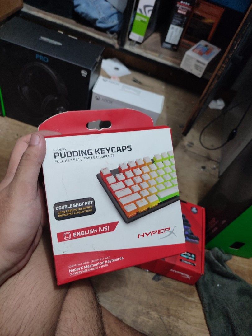 Hyperx Pudding Caps Double Shot PBT Keycaps, Computers & Tech, Parts ...