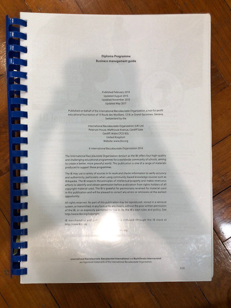 IBDP SL Business Management Past Year Exam Papers (2016 - 2020 ...