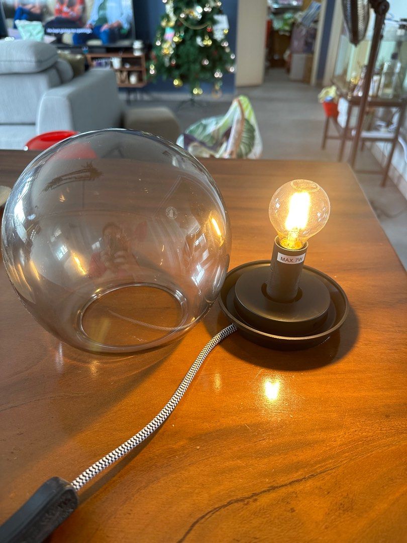 IKEA fado lamp clear, Furniture & Home Living, Lighting & Fans ...