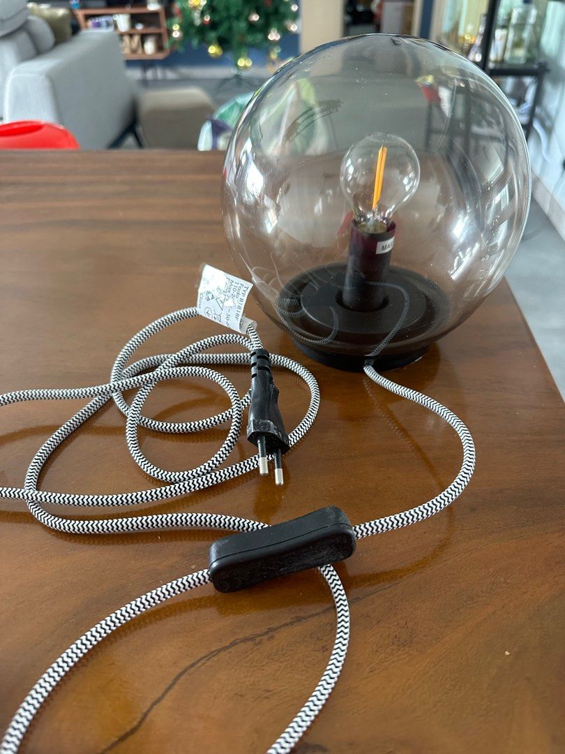 IKEA fado lamp clear, Furniture & Home Living, Lighting & Fans ...