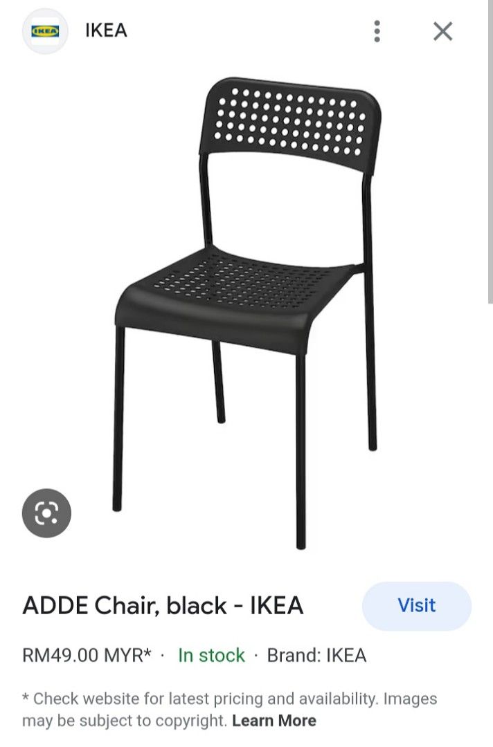 IKEA GAMLARED/ADDE TABLE AND 2 CHAIRS, Furniture & Home Living ...