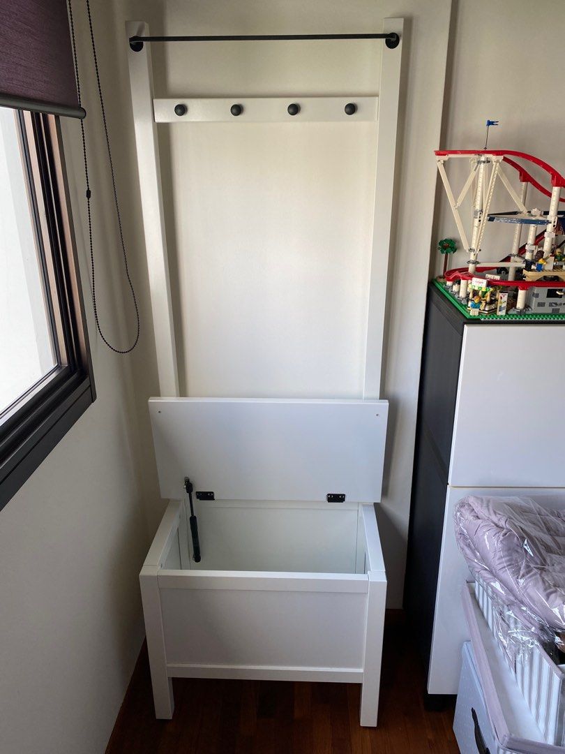 Ikea Hemnes Storage Bench With Hooks Furniture And Home Living