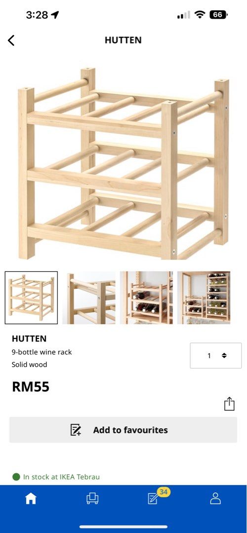 IKEA HUTTEN, Furniture & Home Living, Home Improvement & Organisation ...