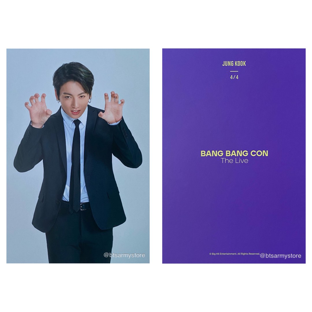 [INSTOCK] BTS BBC The Live Jungkook 4/4 Photo Set (tags rm namjoon suga yoongi seokjin jhope ...