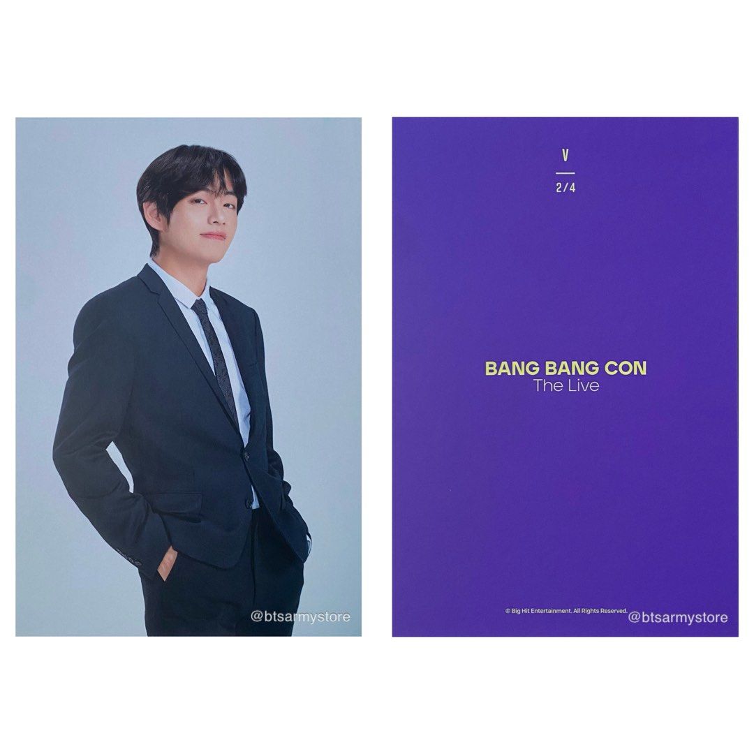 [INSTOCK] BTS BBC The Live Taehyung 2/4 Photo Set (tags rm namjoon suga yoongi seokjin jhope ...