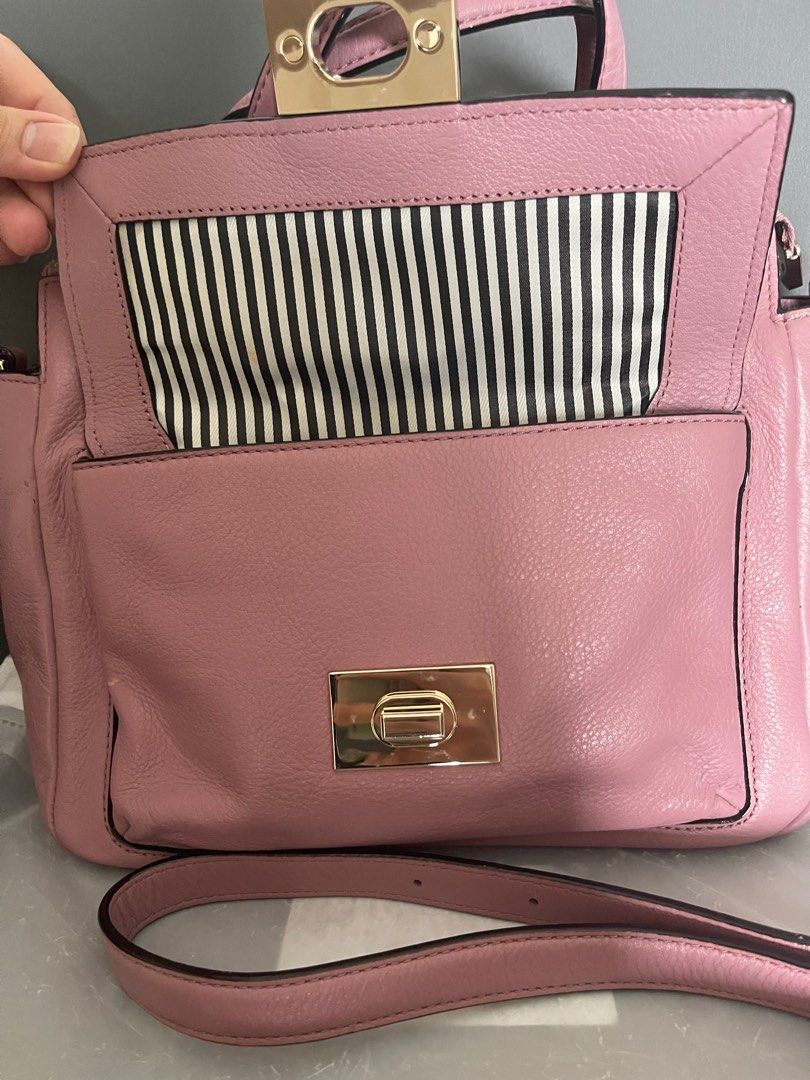 Kate Space Cross Body Detachable Strap Sling Hand Bag Pink, Women's ...