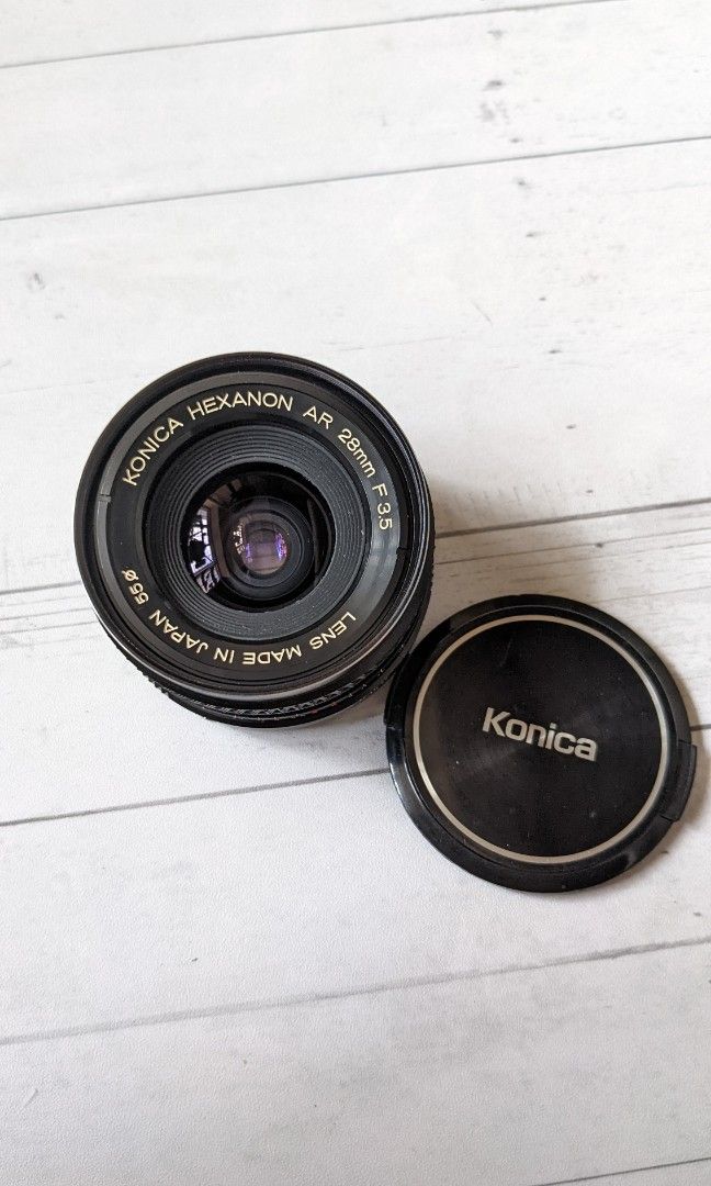 Konica Hexanon 28mm F3.5 AR mount, Photography, Lens & Kits on Carousell
