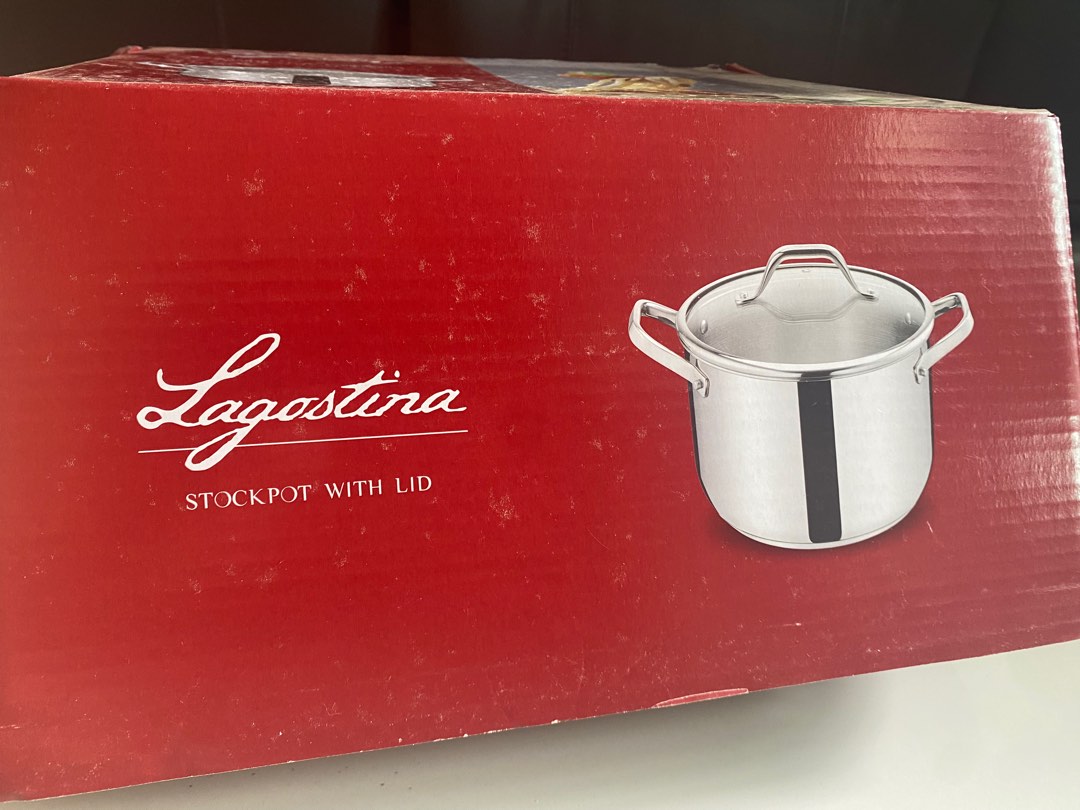 Lagostina 24cm Stockpot with Lid, Furniture & Home Living, Kitchenware ...