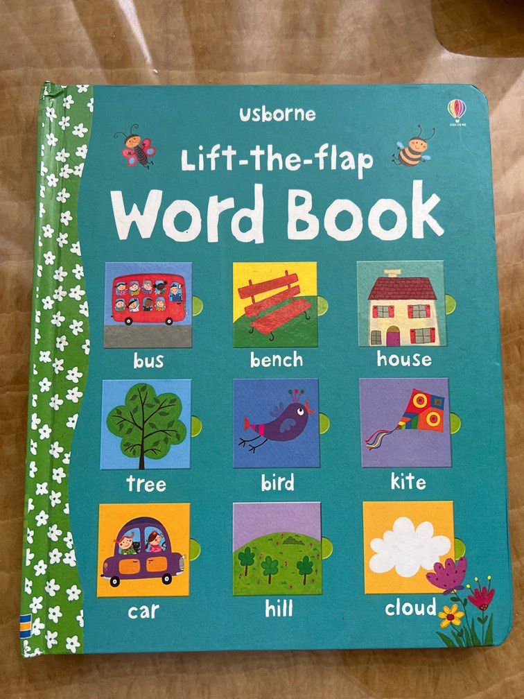 Lift-the-flap usborne word book, Buku & Alat Tulis, Buku Anak-Anak di ...