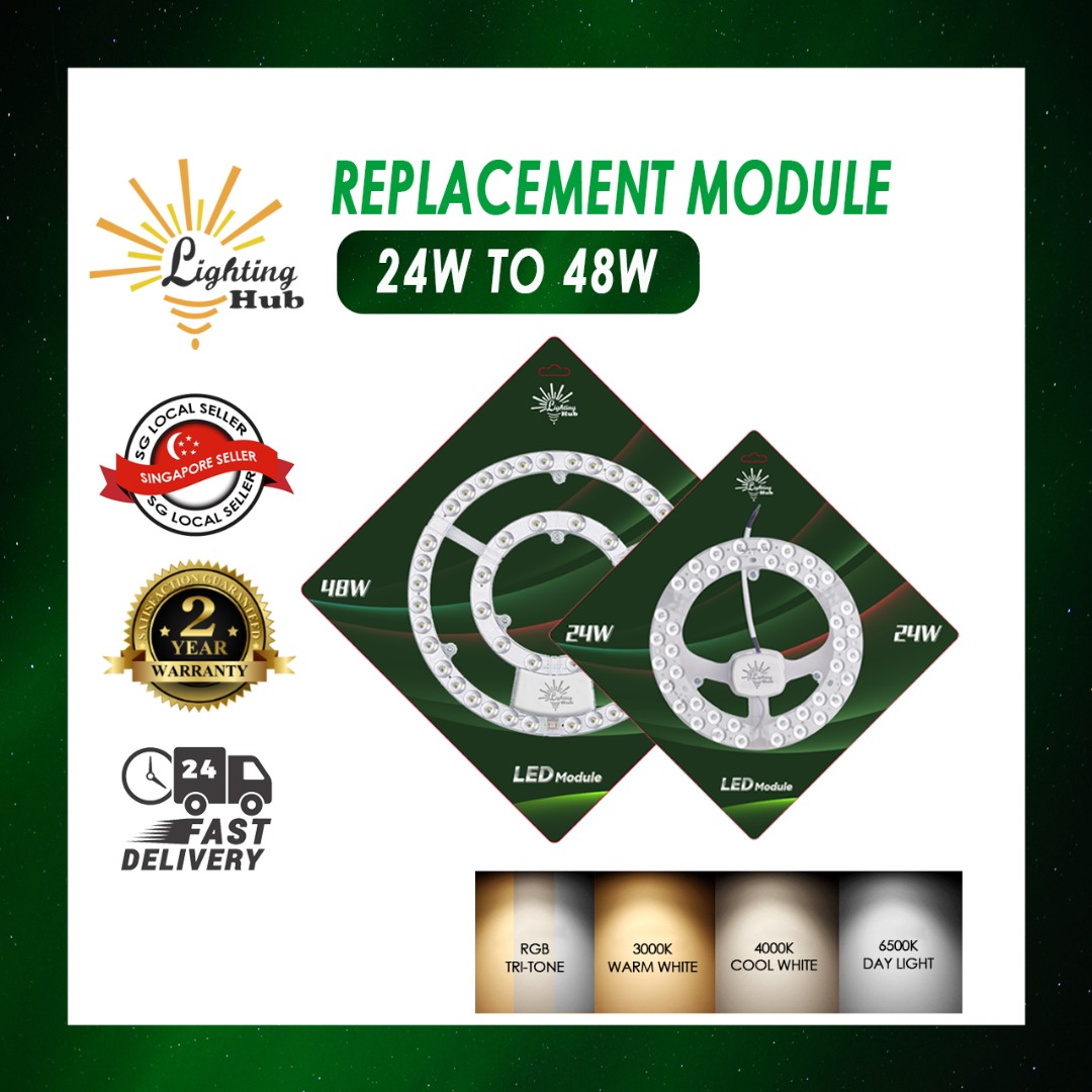LIGHTING HUB Replacement module for ceiling light / 24W 36W 40W 48W ...