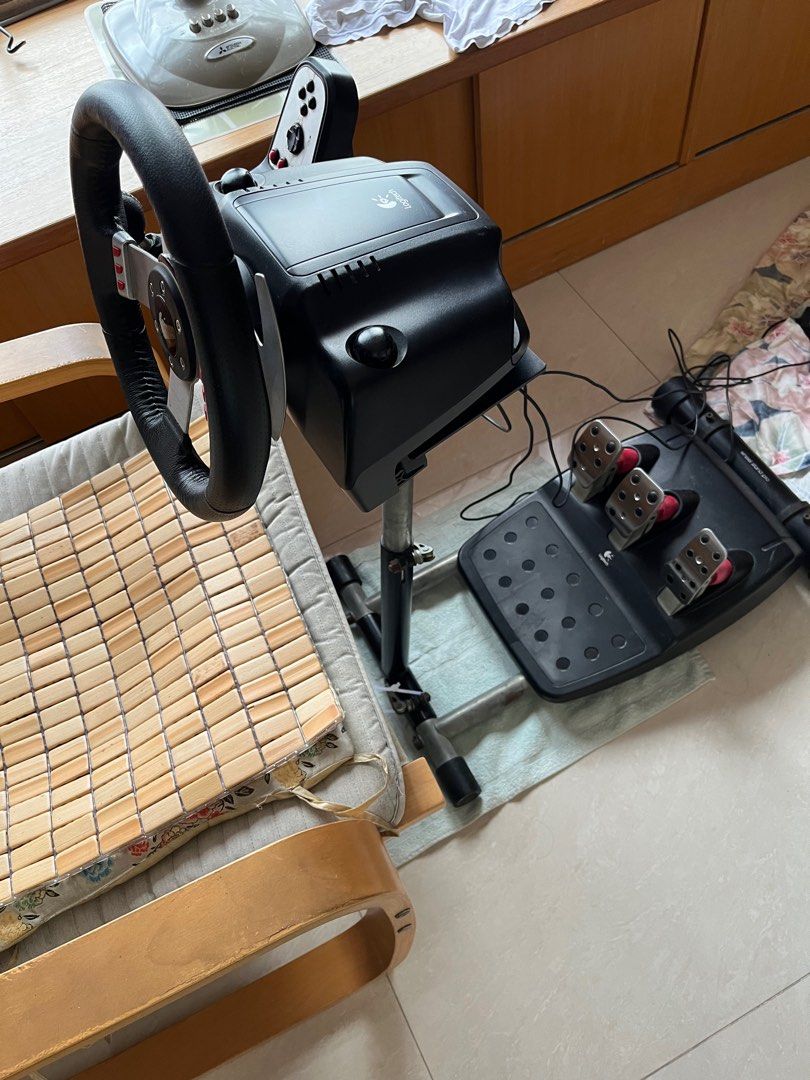 Logitech G27 and wheel stand pro, Video Gaming, Gaming Accessories, In ...