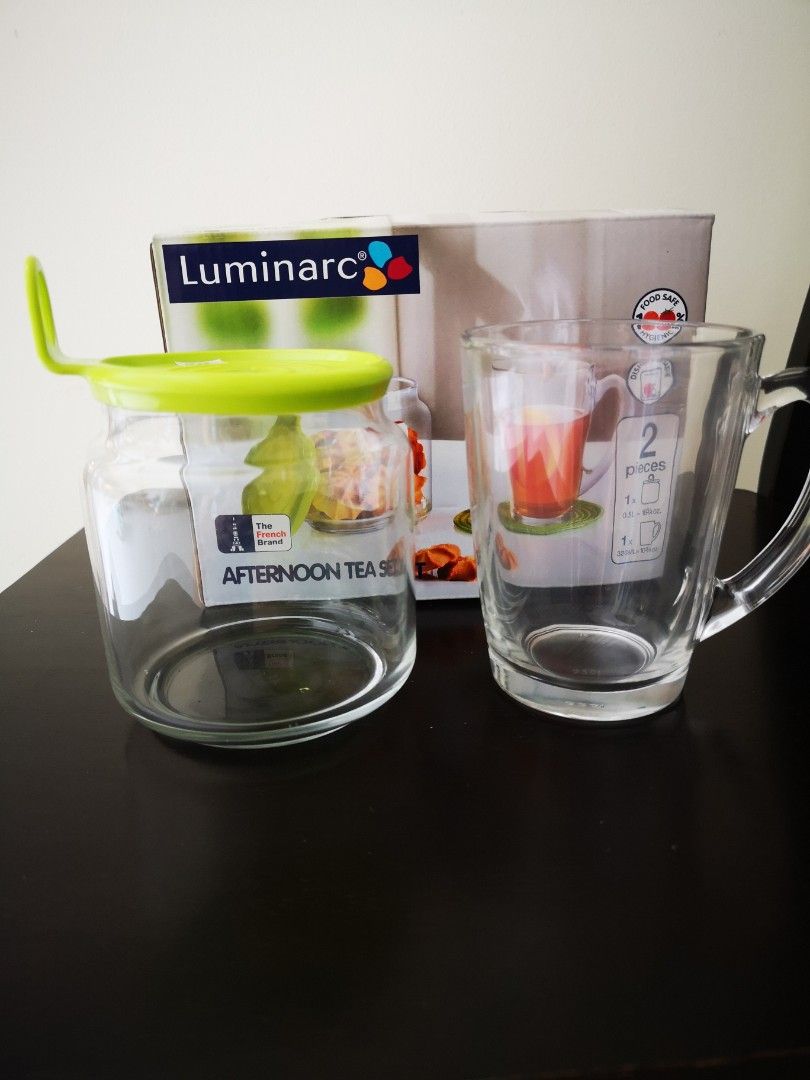 Luminarc Afternoon tea set, Furniture & Home Living, Kitchenware ...
