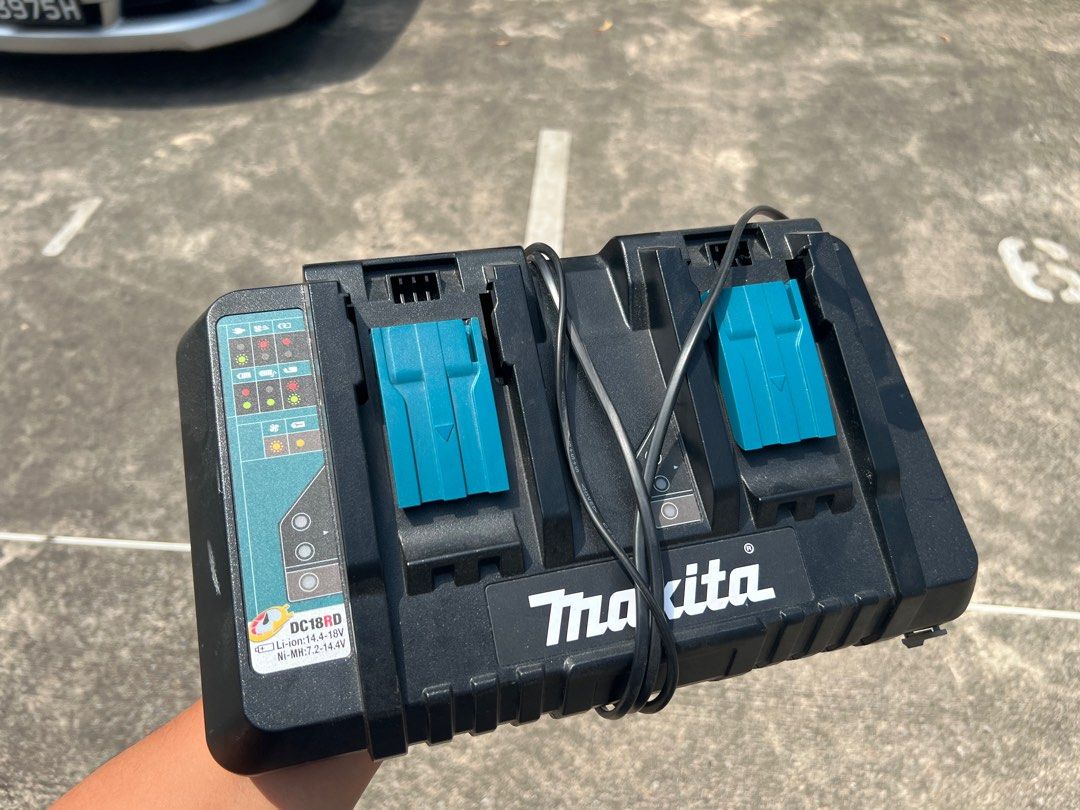Makita DC18RD Dual Port Fast Battery Charger, Furniture & Home Living ...
