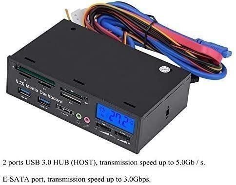 Mavis Laven PC Dashboard Media Front Panel, 5.25" Multifuntion Desktop ...