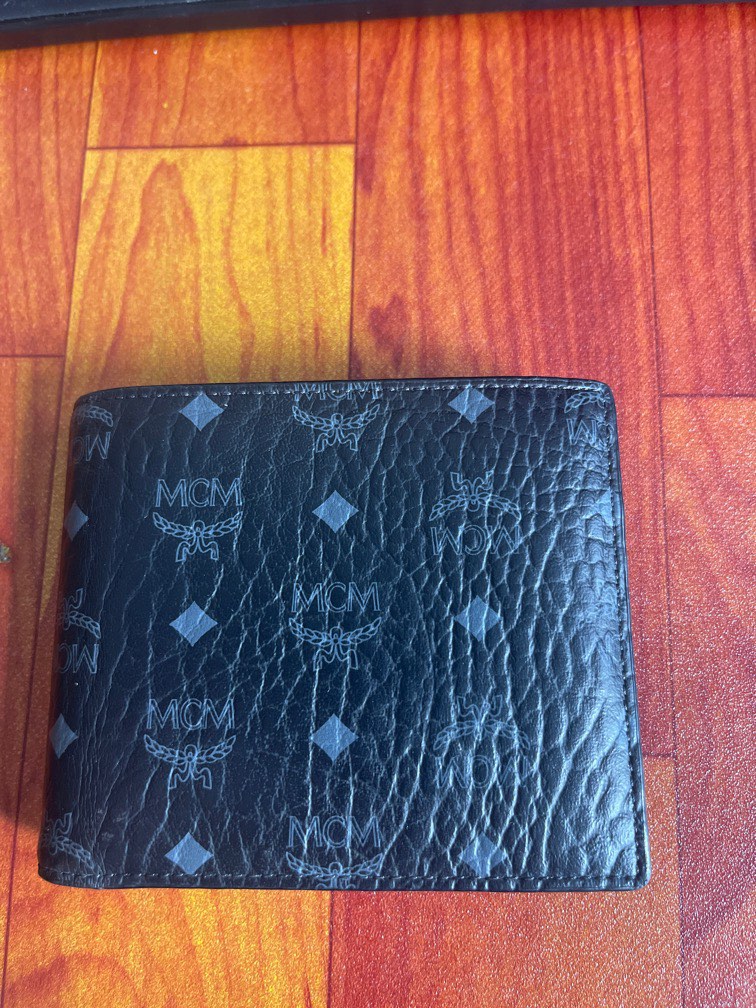 MCM Bifold Wallet w/ Coin Pocket in Visetos Original, Men's Fashion ...