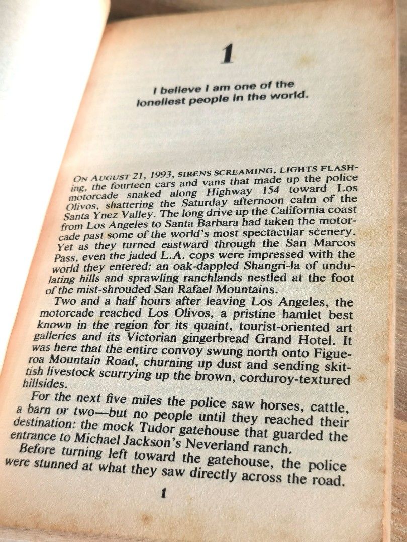 Michael Jackson Unauthorised Book By Christopher Anderson Year 1995 ...