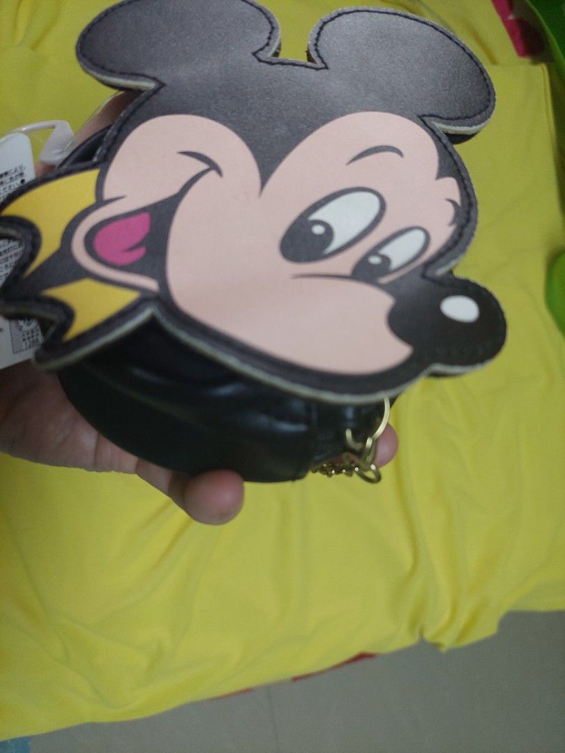 Mickey Mouse coin purse with detachable chain sling, Hobbies & Toys ...
