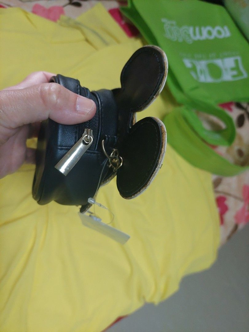 Mickey Mouse coin purse with detachable chain sling, Hobbies & Toys ...
