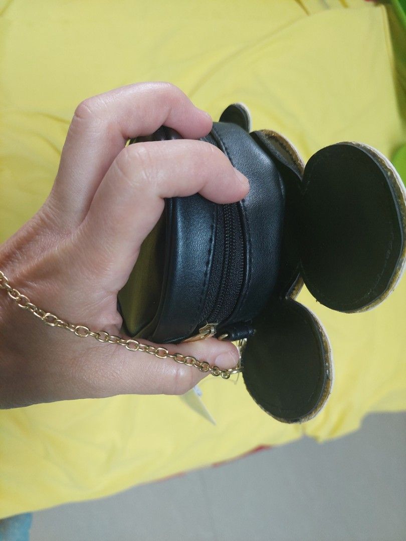 Mickey Mouse coin purse with detachable chain sling, Hobbies & Toys ...