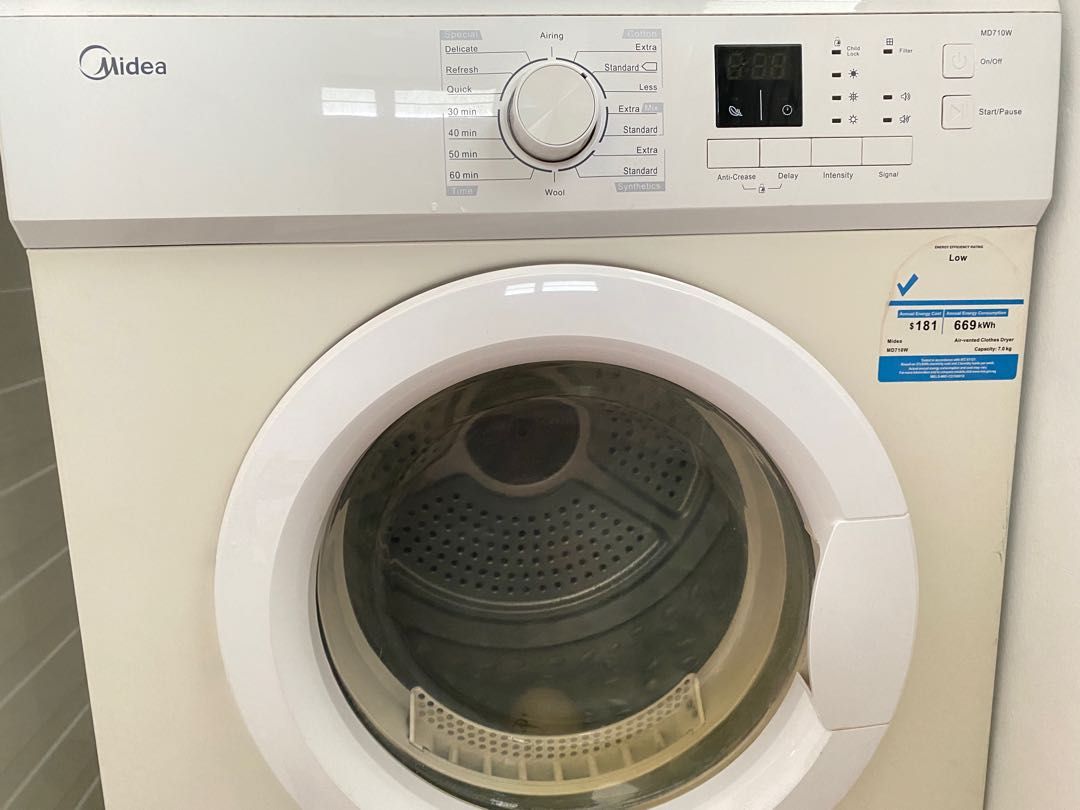 Midea Dryer, TV & Home Appliances, Washing Machines and Dryers on Carousell
