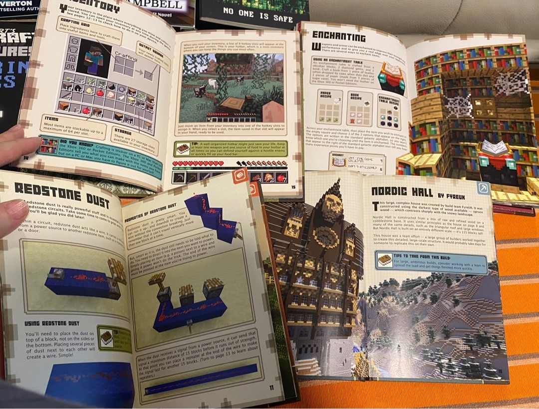 Minecraft Books set of 10, Hobbies & Toys, Books & Magazines, Children ...