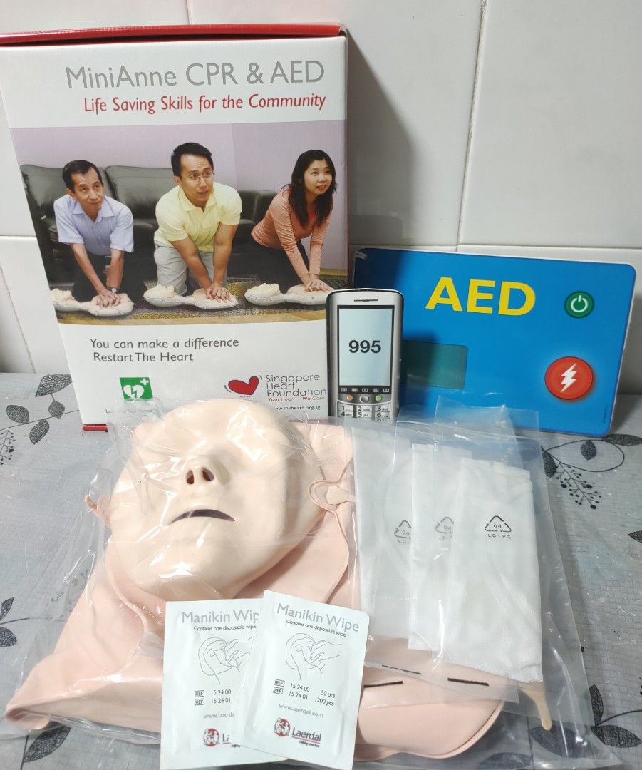 Mini Anne CPR & AED KIT/LIFE SAVING AED KIT/CPR KIT ON SALE, Health ...
