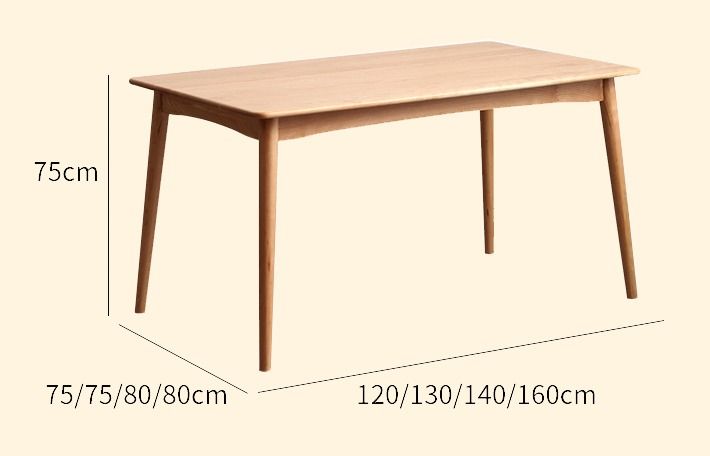 Modern Long Solid Wood Table, Furniture & Home Living, Furniture ...