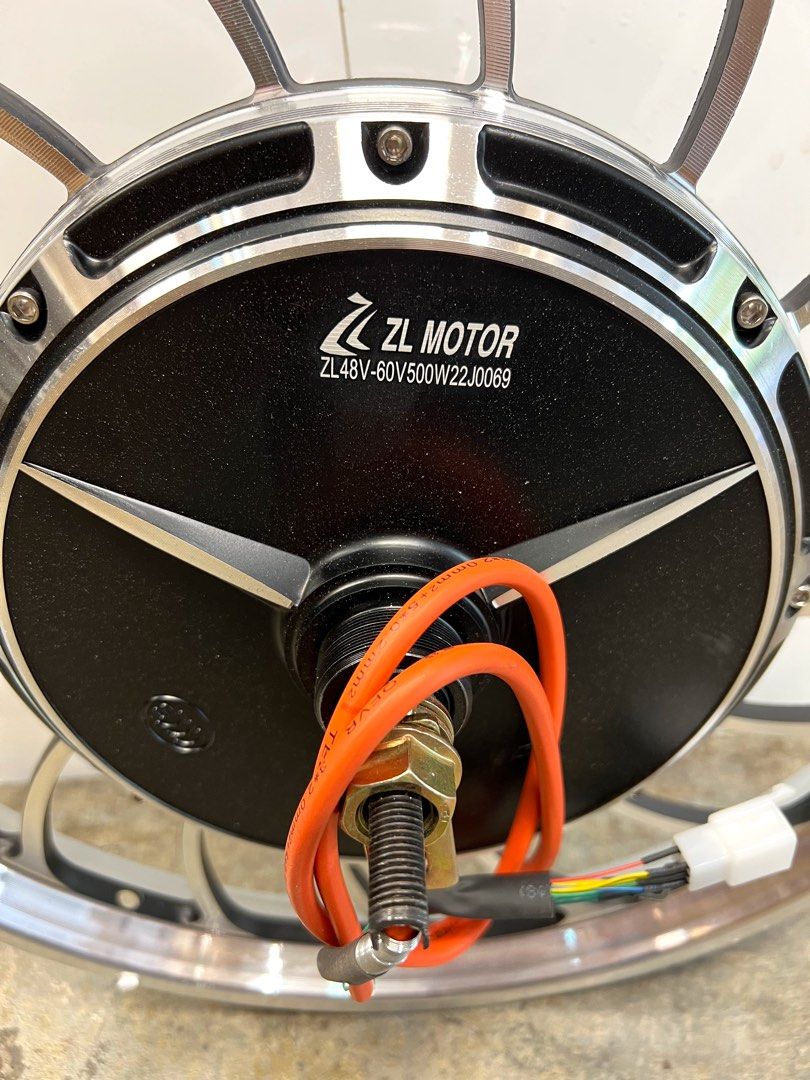 *Motor Wheel 20 inch ZL 48v to 52v 500W Brushless Gearless Expansible Fit Ebike Hydraulic Brake ...