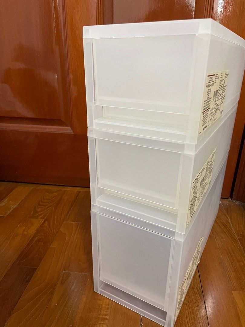 Muji storage drawers, Furniture & Home Living, Home Improvement ...