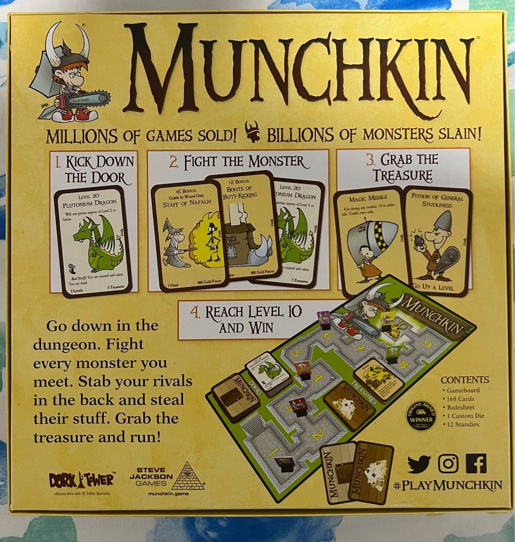 Munchkin Deluxe Edition, Hobbies & Toys, Toys & Games on Carousell
