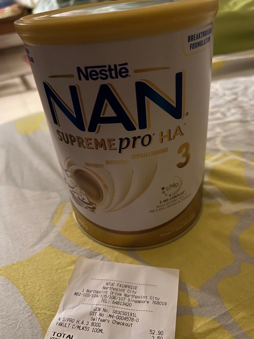 Nan Supreme Pro HA for 1yr., Babies & Kids, Nursing & Feeding ...