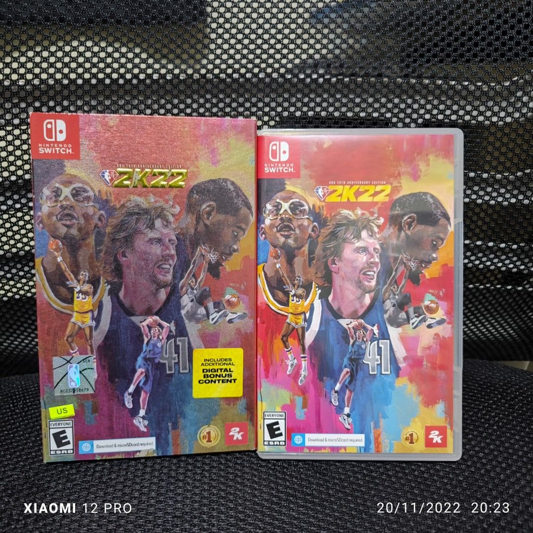 Nba 2k22 75th anniversary edition switch game, Video Gaming, Video ...