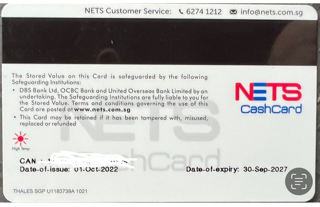 Nets Cashcard with Chip, Car Accessories, Accessories on Carousell