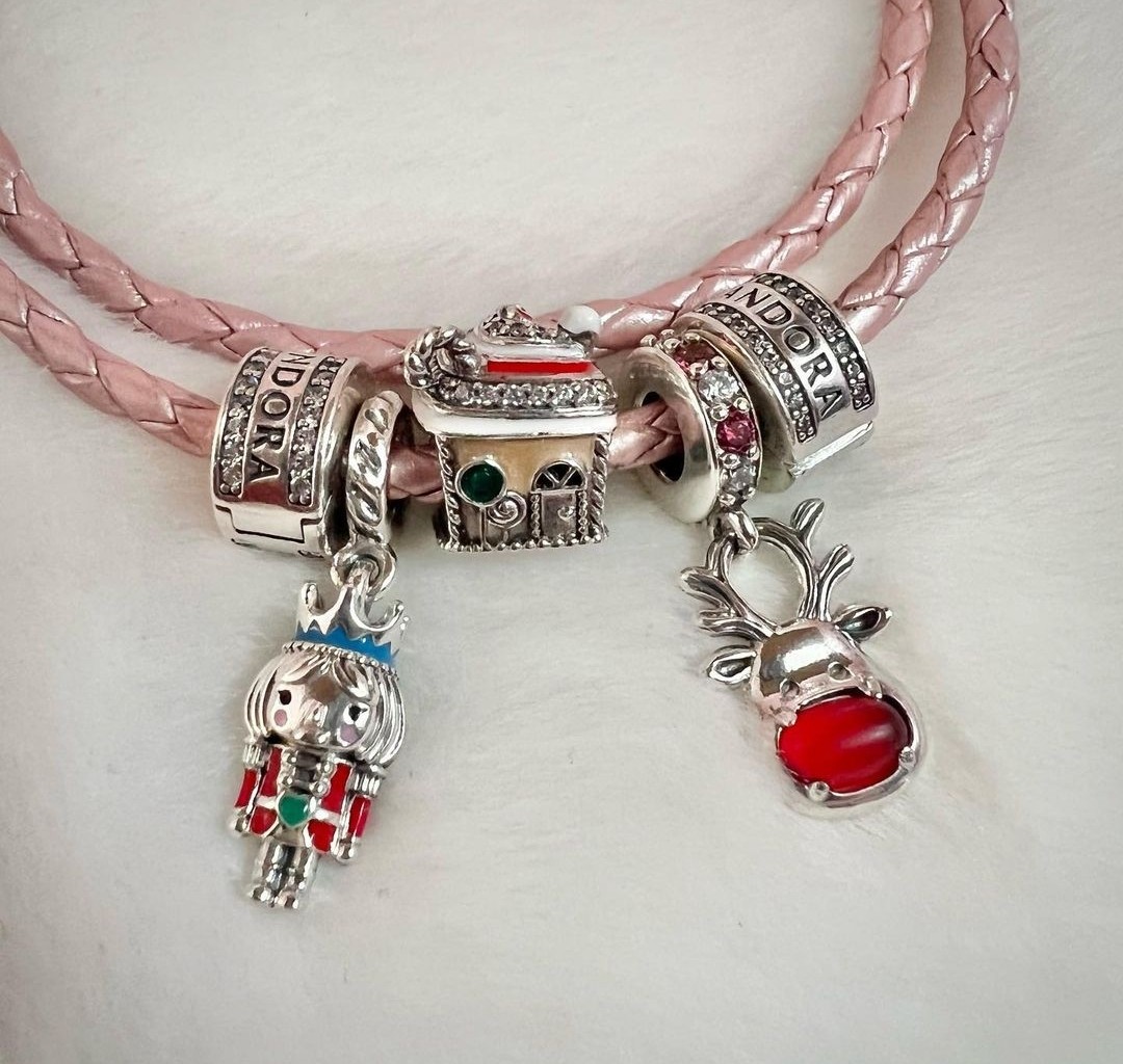 ⭐NEW COLLECTION ⭐AUTHENTIC PANDORA NUTCRACKER / GINGERHOUSE/ RED RED ...