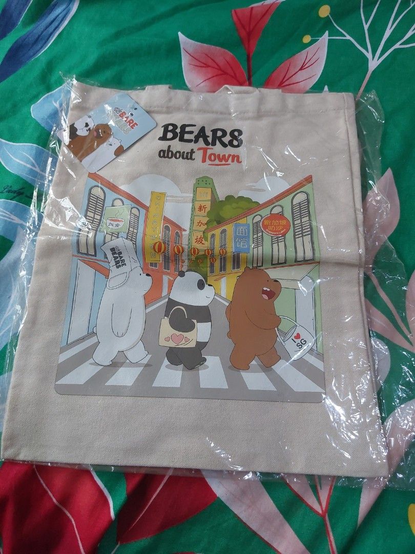 (New) tote bag we bare bears from singapure, Barang Yang Dicari di ...