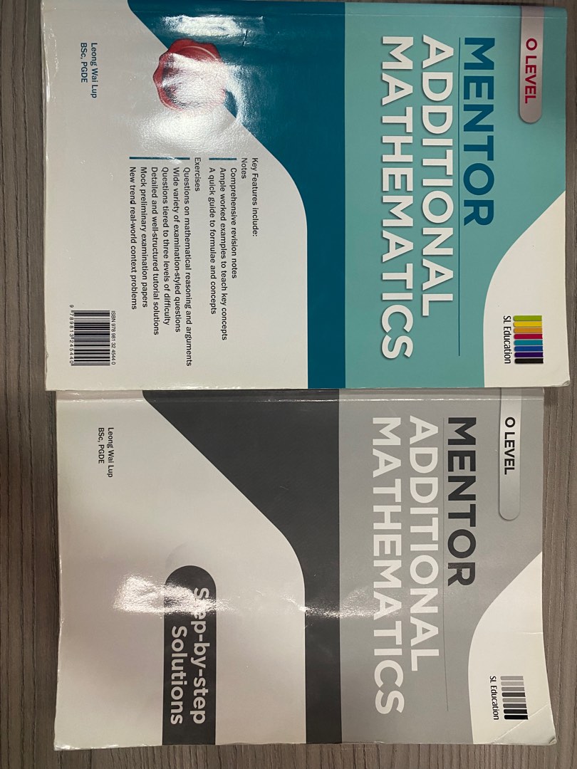 O Level Additional Mathematics Mentor Math Book, Hobbies & Toys, Books ...