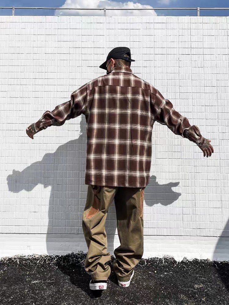 Old Chicano Flannel, Men's Fashion, Tops & Sets, Formal Shirts on Carousell