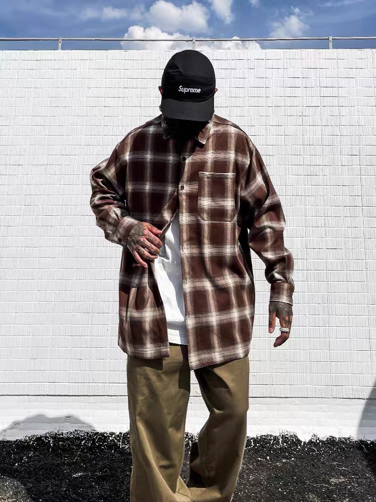 Old Chicano Flannel, Men's Fashion, Tops & Sets, Formal Shirts on Carousell